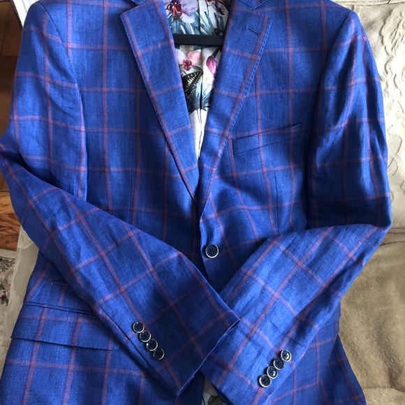 TALLIA | Jackets & Coats | Tallia 42 Mens Blue Checkered Sports Jacket ...